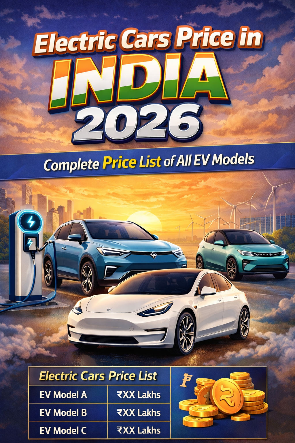 Electric Cars Price in India 2026: Complete Price List of All EVs ...