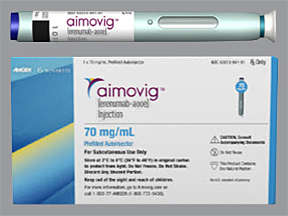 Aimovig Autoinjector efectos secundarios y detalles de la droga