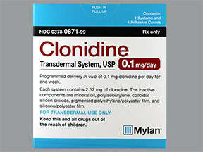 What does Clonidine Hcl look like?