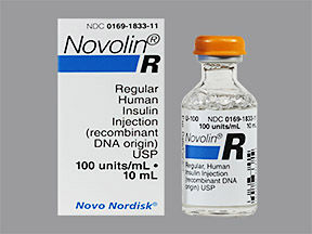 Novolin R efectos secundarios y detalles de la droga