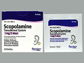 Scopolamine side effects and drug details