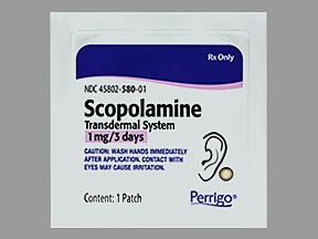 Scopolamine side effects and drug details