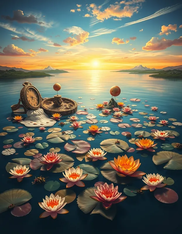 InspirePix | Dali monet surreal impressionism landscape