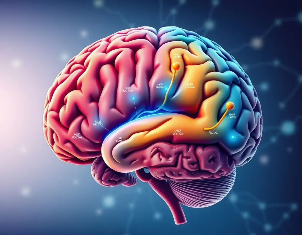 InspirePix | Colorful brain illustration anatomy regions frontal ...