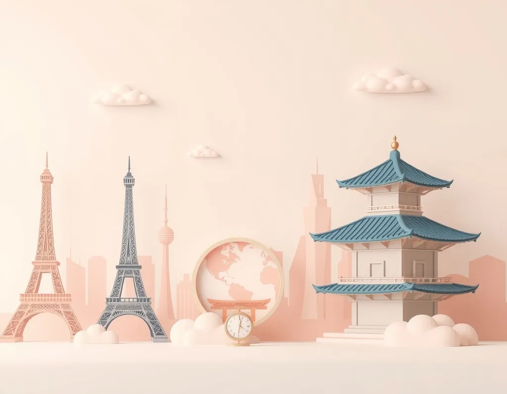 InspirePix | Eiffel tower statue of liberty japanese pagoda ...