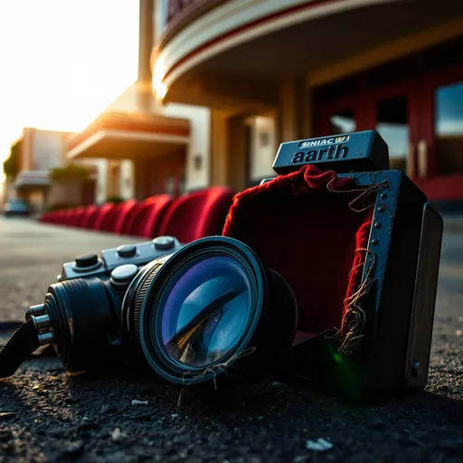 InspirePix | Vintage film camera abandoned golden hour street art deco ...