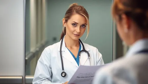 InspirePix | Female doctor white coat stethoscope hospital mirror ...