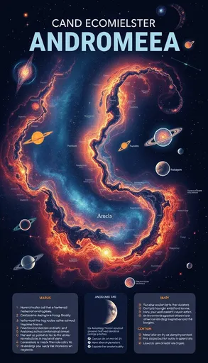 InspirePix | Andromeda galaxy landmarks infographic