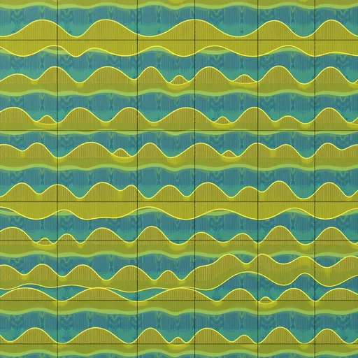InspirePix | Complex waveform seg px peak Hz blue to yellow