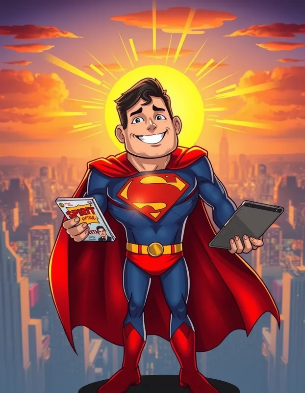 InspirePix | Superman skyline sunset iconic suit spirit truth comic ...