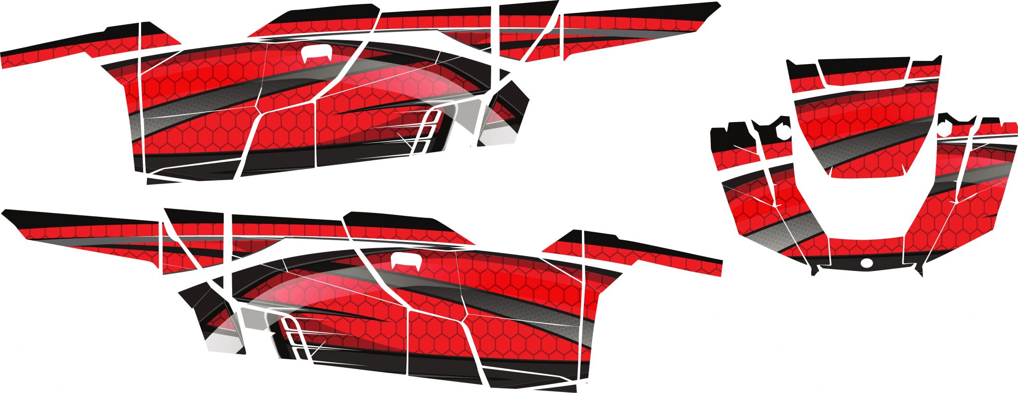 2016-2020 Polaris General 1000 4 Full Graphic Kit - The Vinyl Creator