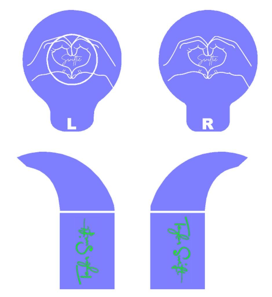 Nucleus N8 Cochlear Decal Skin Graphics for coil Battery Processor ...