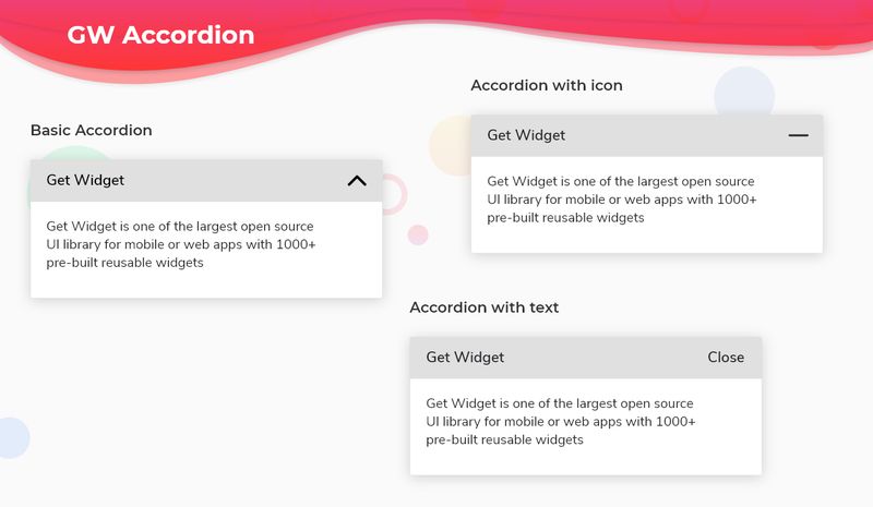 How to Create Flutter Accordion Widget Design with Example Code