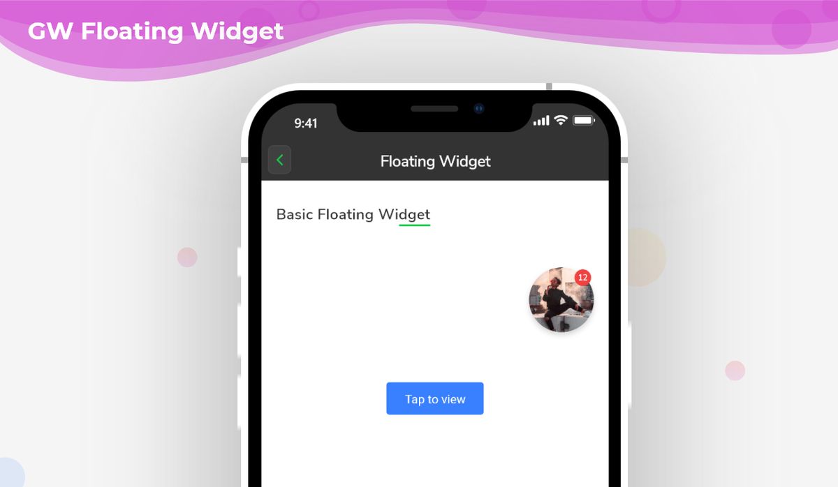 How to design Floating widget in Flutter with example code tutorial