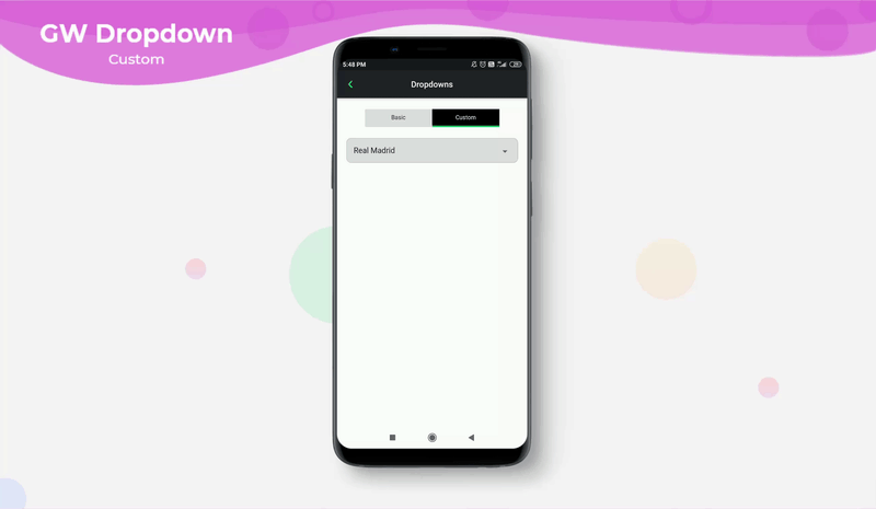 GF Flutter Dropdown | GetWidget GF Flutter Dropdown | GetWidget