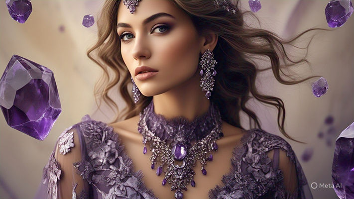Bridal Looks with Amethyst Jewelry: Unconventional & Chic - Isokorigari ...
