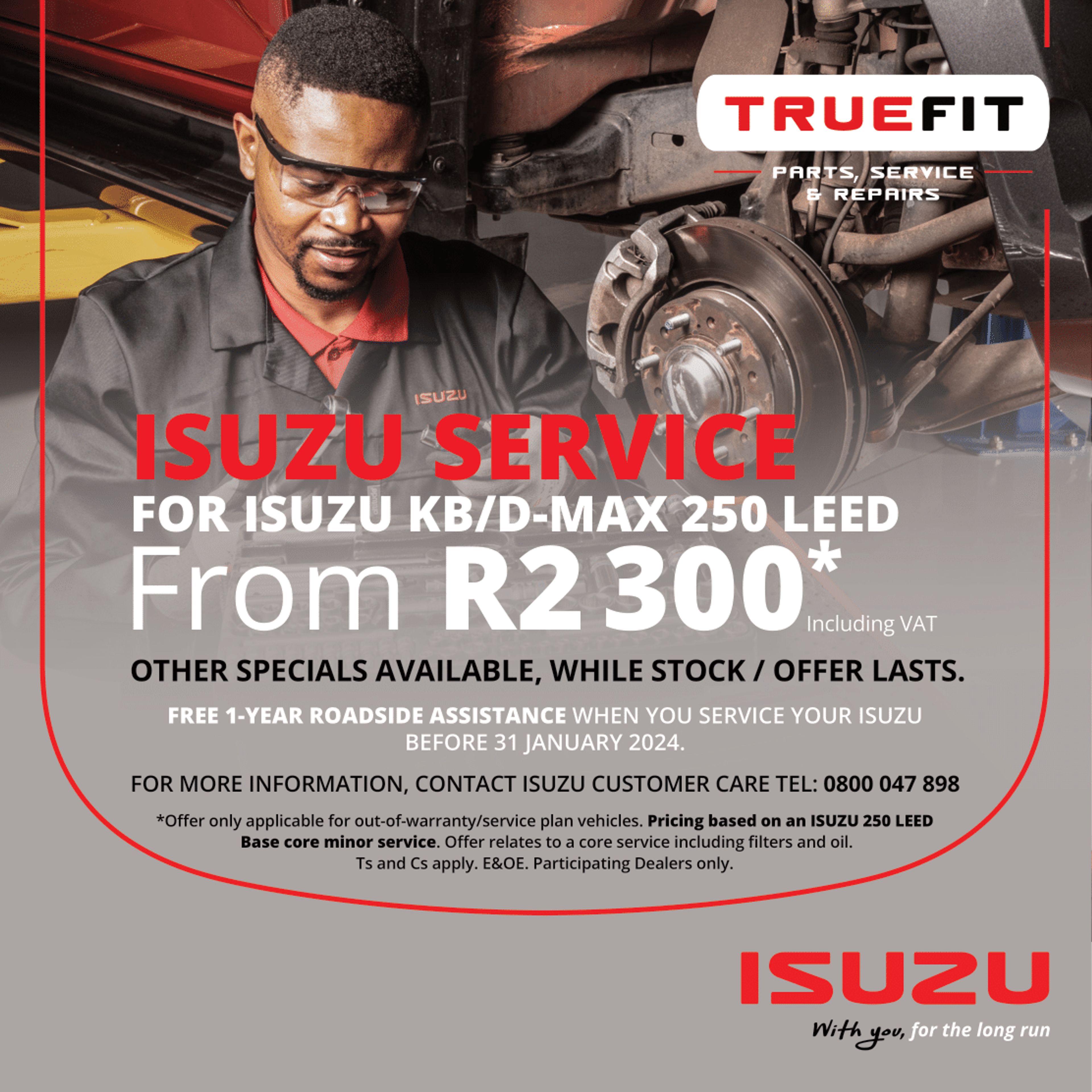Book Your Vehicle Service | The Best Technicians & Parts | ISUZU SA