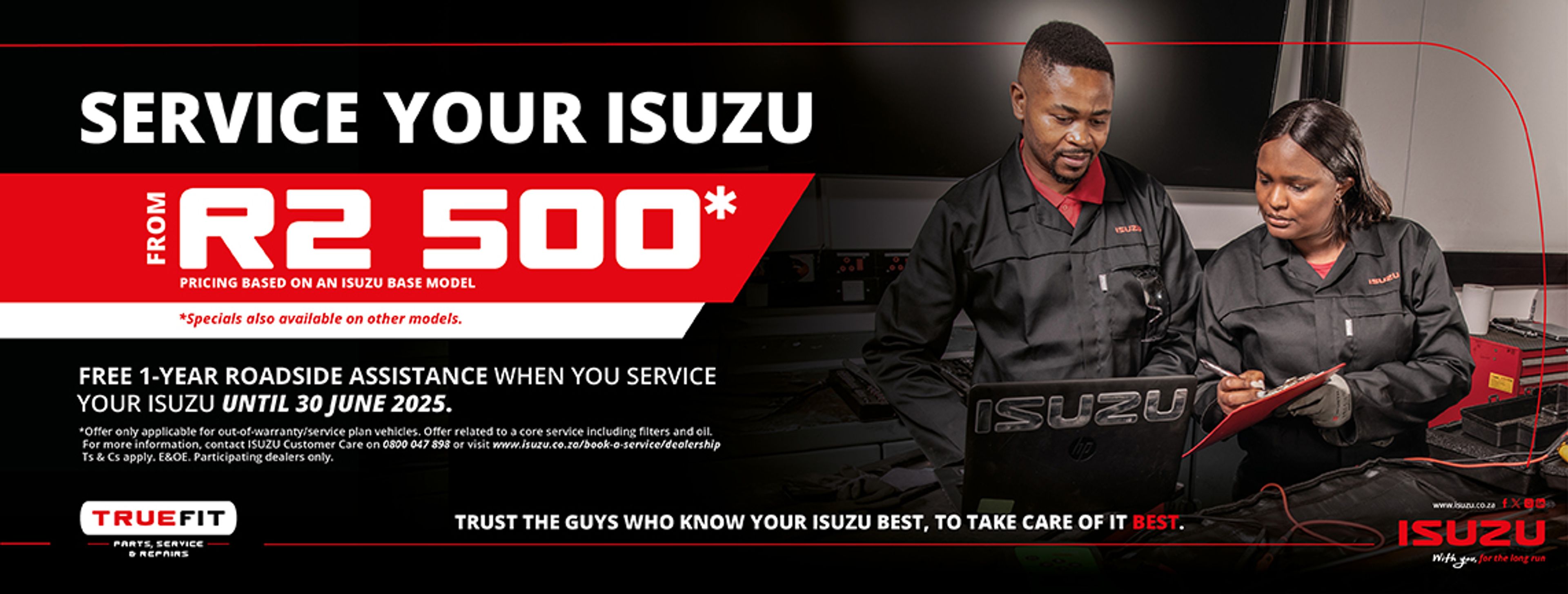 Best Technicians & Genuine Parts | Book a Service | ISUZU SA