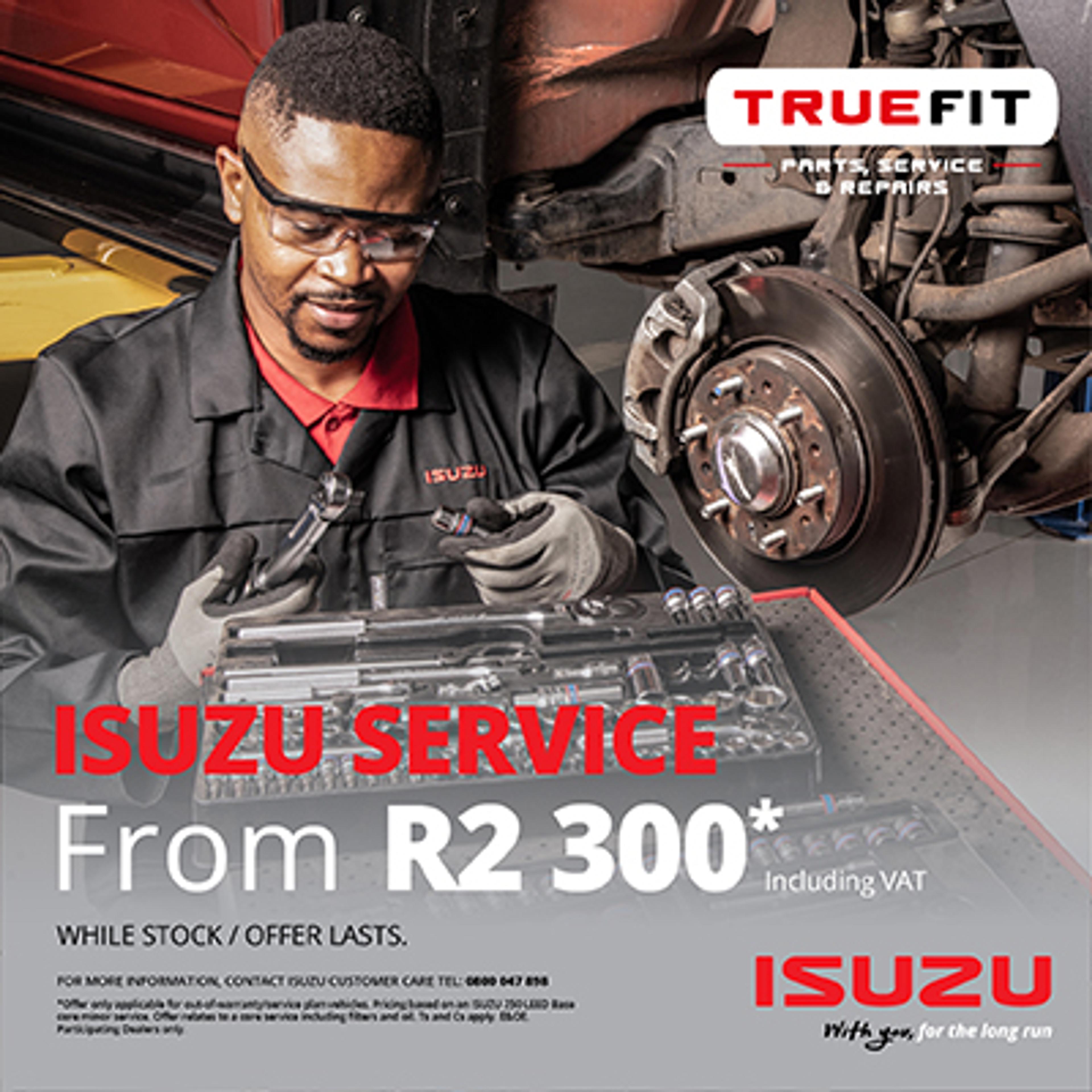 Book Your Vehicle Service | The Best Technicians & Parts | ISUZU SA