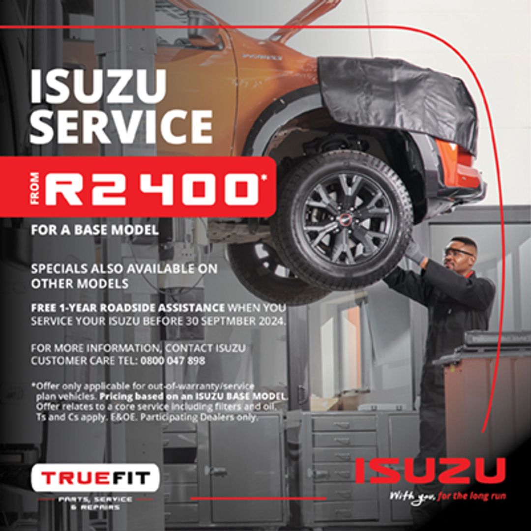 Book Your Vehicle Service | The Best Technicians & Parts | ISUZU SA