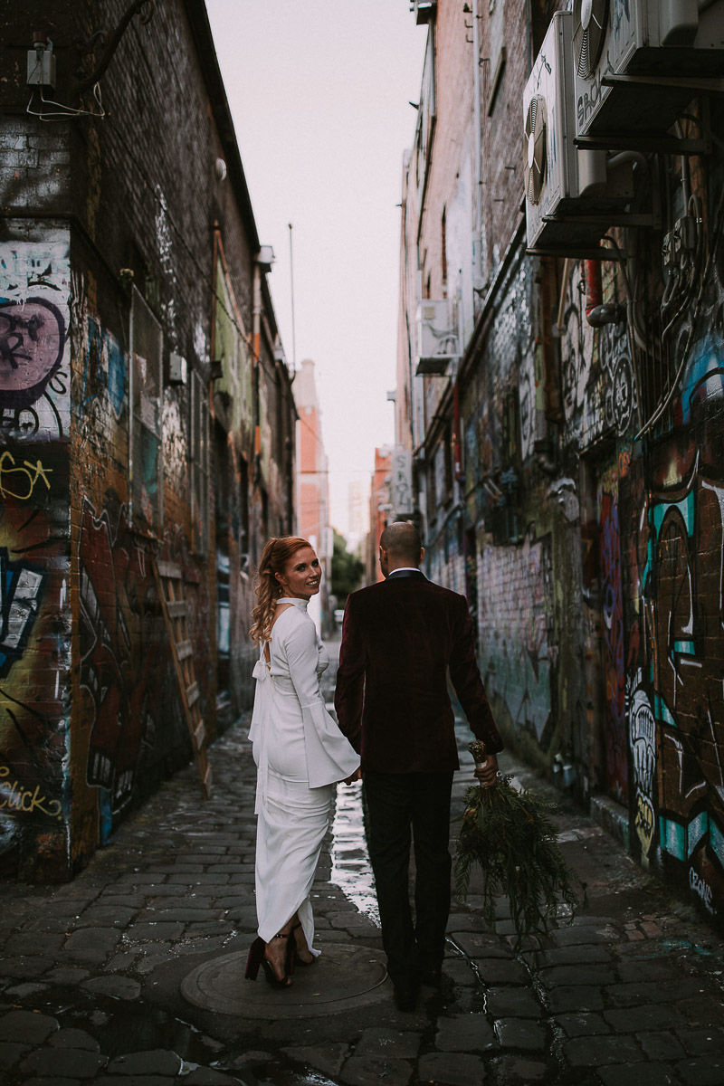Real Wedding - Kate & Brad, Fitzroy VIC - Ivory Tribe