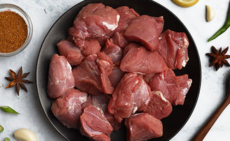Buy Mutton Boneless Cut mutton Online | 90 Mins Delivery - Halalbox