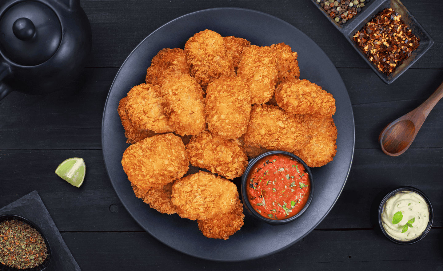 Buy Chicken Nuggets (Spicy) chicken Online | 90 Mins Delivery - Halalbox