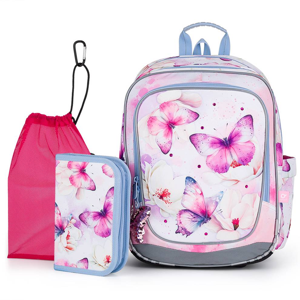 Lekki plecak w motyle ENDY 24002 - Topgal-plecaki.pl