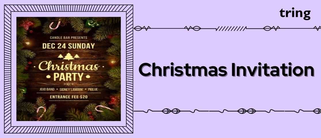 55+ Christmas Invitation Ideas For Your Lovely Guests