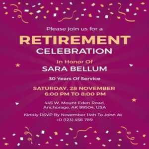 55+ Unique Retirement Invitation Message Ideas