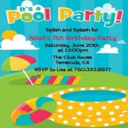 60 Pool Party Invitations That Will Make a Splash