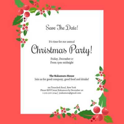 60+ Christmas Dinner Invitation Message for your Loved ones