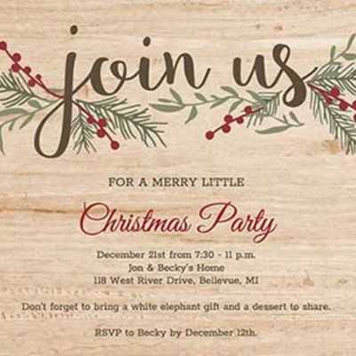 Join Us for a Festive Celebration - 60+ Christmas Party Invitation for ...