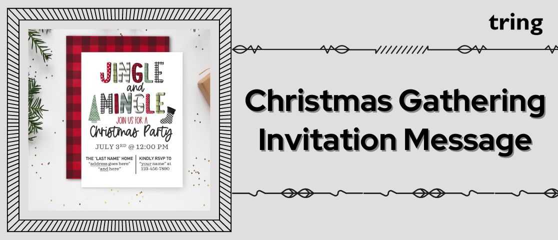 90+ Christmas Gathering Invitation Message for your Guest