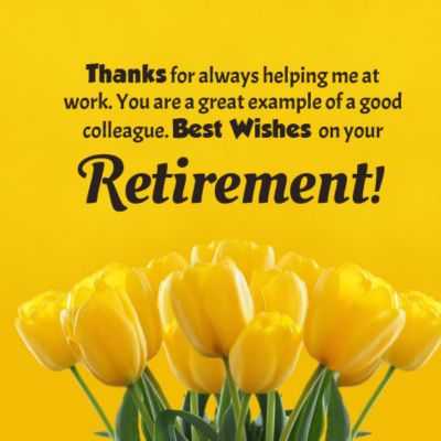 90+ Retirement Wishes for Colleague