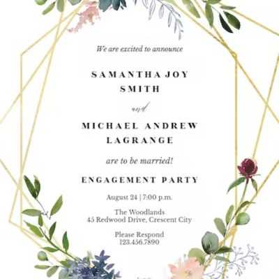 Celebrate Love and Commitment with These 90+ Engagement Invitation ...