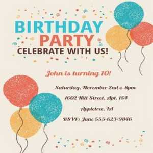 115+ Birthday Party Invitation Messages