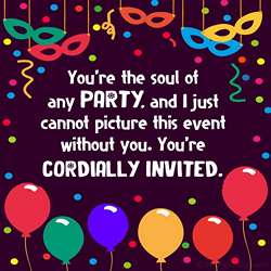 80 hilarious birthday invitation message