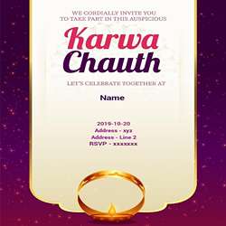 99+ Modern and Traditonal Invitation ideas for Karva Chauth