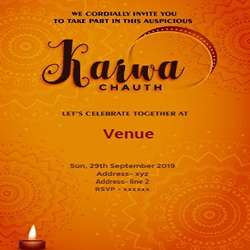 99+ Modern and Traditonal Invitation ideas for Karva Chauth