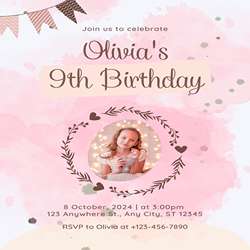 70+ Best Daughter's Birthday Party Invitation