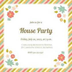 79+ best House Party invitational message ideas