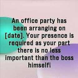 75+ Office Party Invitation Messages