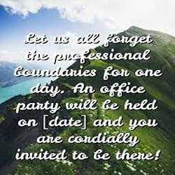 75+ Office Party Invitation Messages