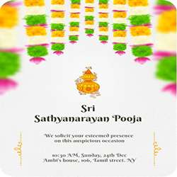 Satyanarayan Pooja Invitation Message - Ideas for Warm and Welcoming ...