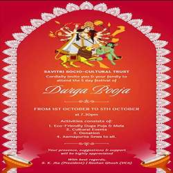 100 Durga Puja Invitation Messages for a Festive Gathering with Your ...