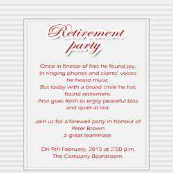 90+ Formal Retirement Invitation Wording
