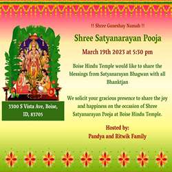 100 Beautifully Written Satyanarayan Pooja Invitation Messages for WhatsApp