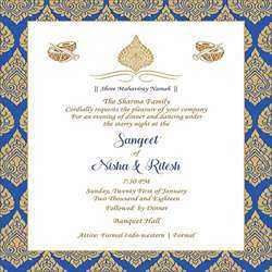 99+ Sangeet Invitation for a Harmonious Gathering To Celebrate Love and ...