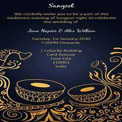 99+ Sangeet Invitation for a Harmonious Gathering To Celebrate Love and ...